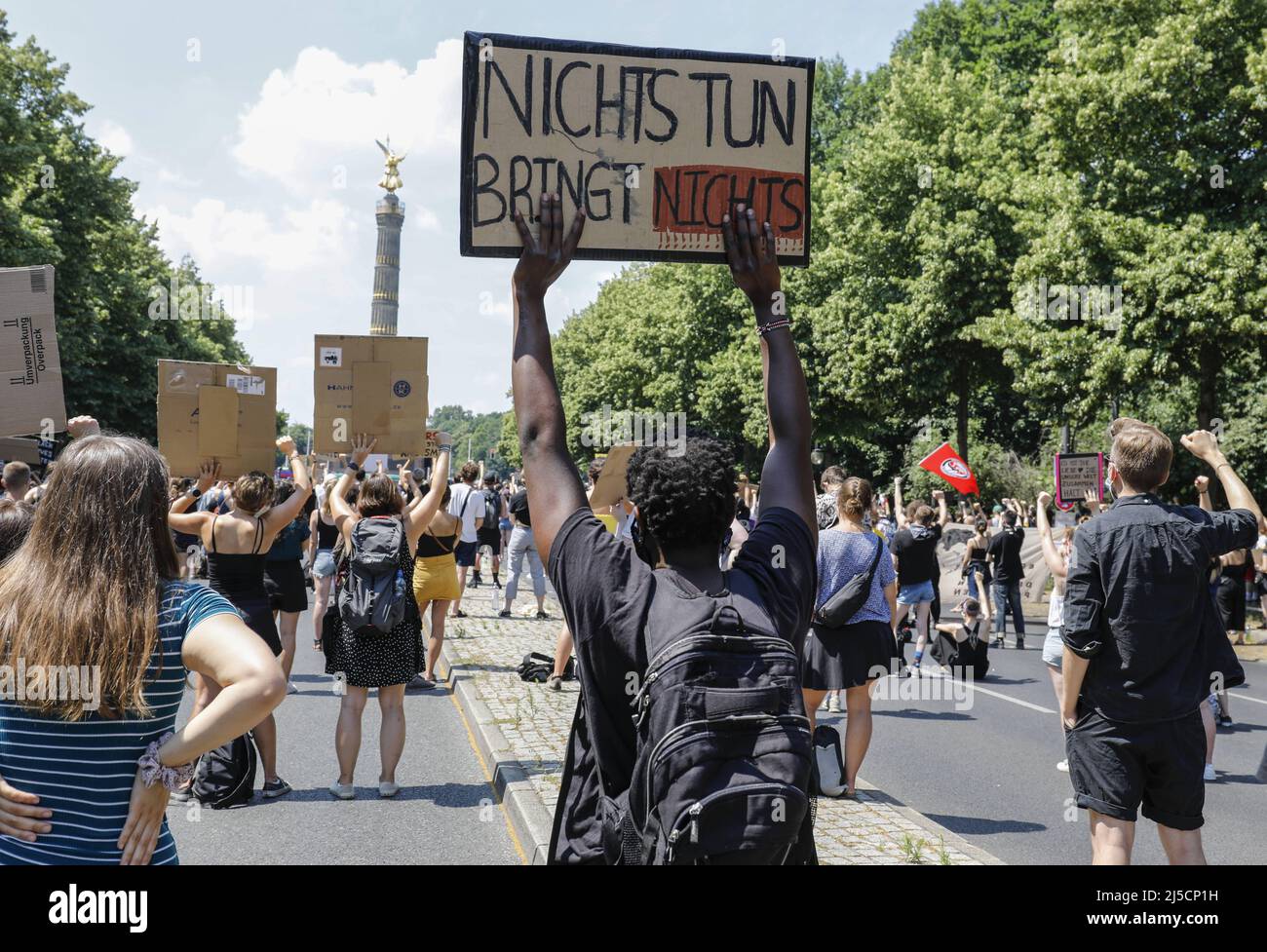 "Berlin , DEU, 27.06.2020 - Demonstration under the motto ""Black Lives ...
