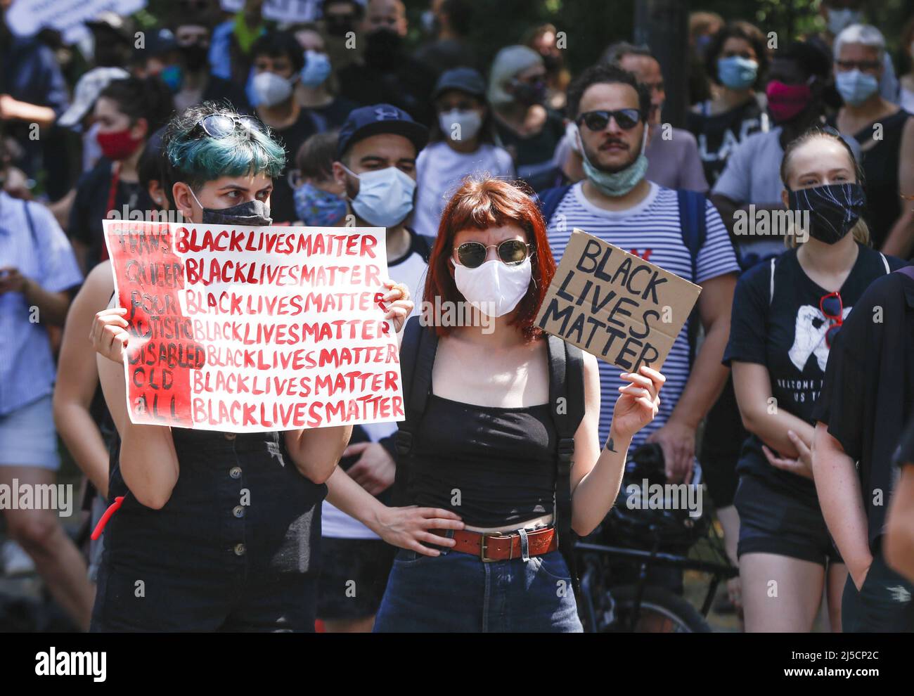"Berlin , DEU, 27.06.2020 - Demonstration under the motto ""Black Lives ...