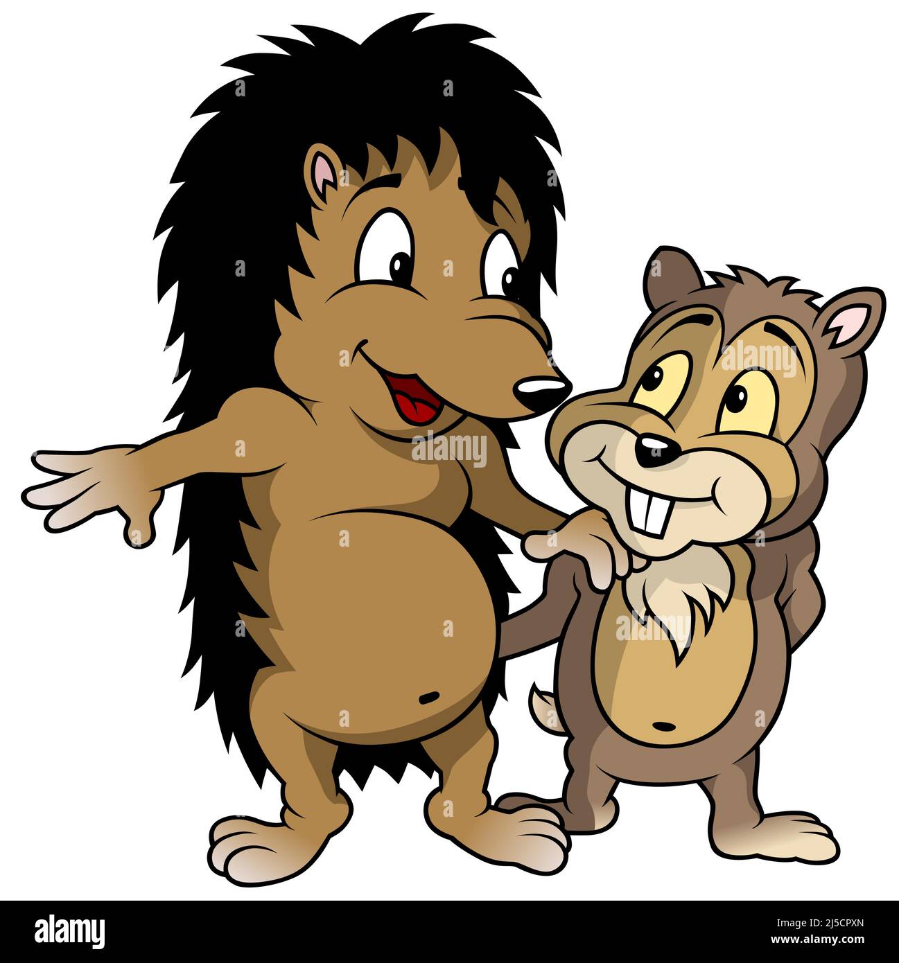 Hedgehog friends Stock Vector Images - Alamy
