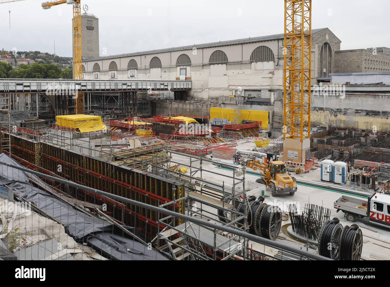 Stuttgart, DEU, 02.10.2020 - The construction site of the future ...