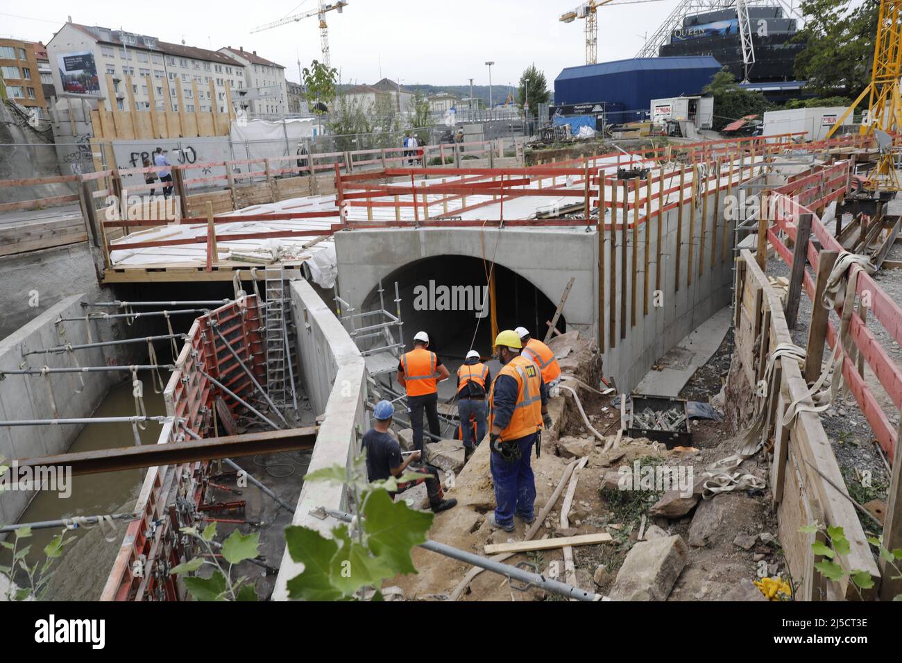 Stuttgart, DEU, 02.10.2020 - The construction site of the future ...