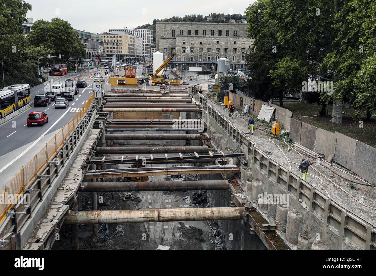 Stuttgart, DEU, 02.10.2020 - The construction site of the future ...