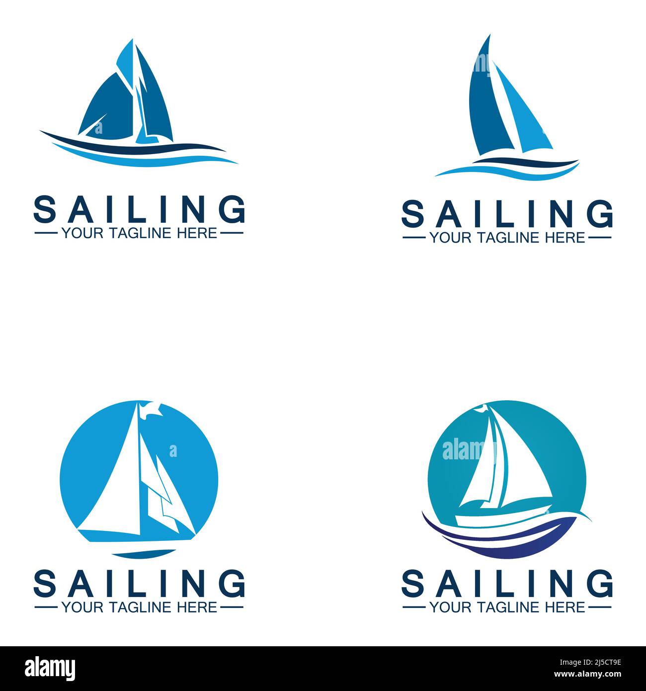 Sailing boat logo Template vector Stock Vector Image & Art - Alamy