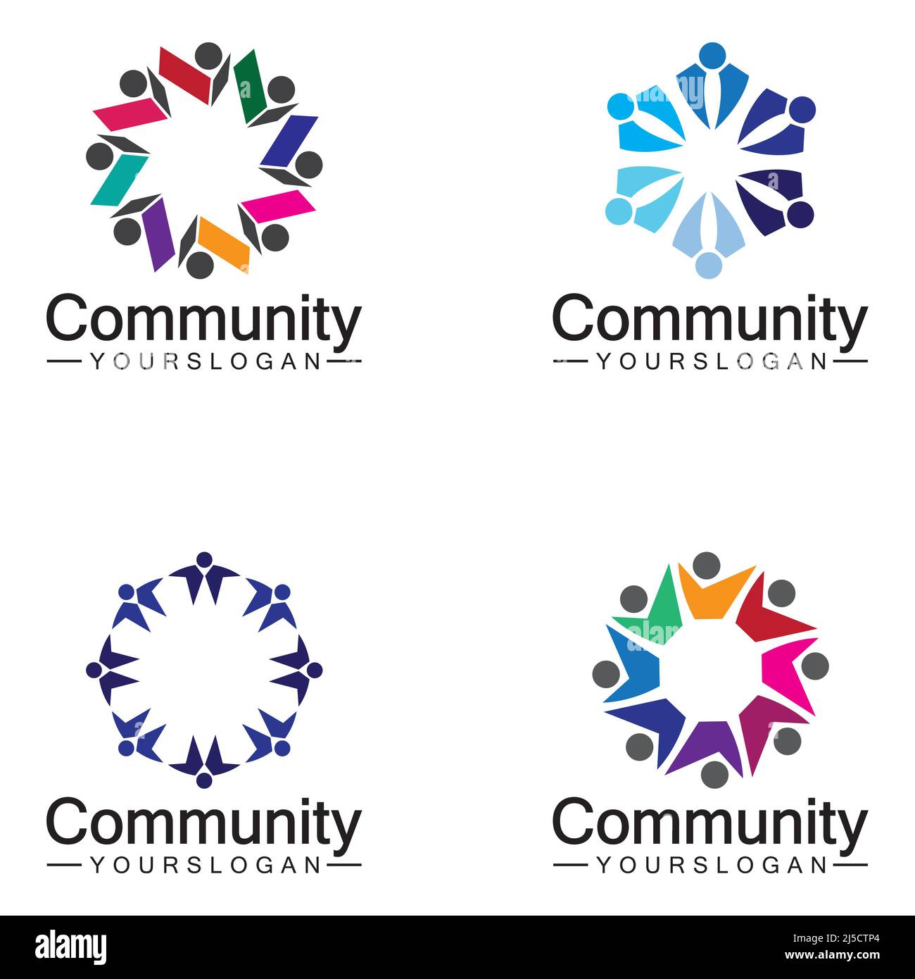 Community Logo Design Template for Teams or Groups.network and social ...
