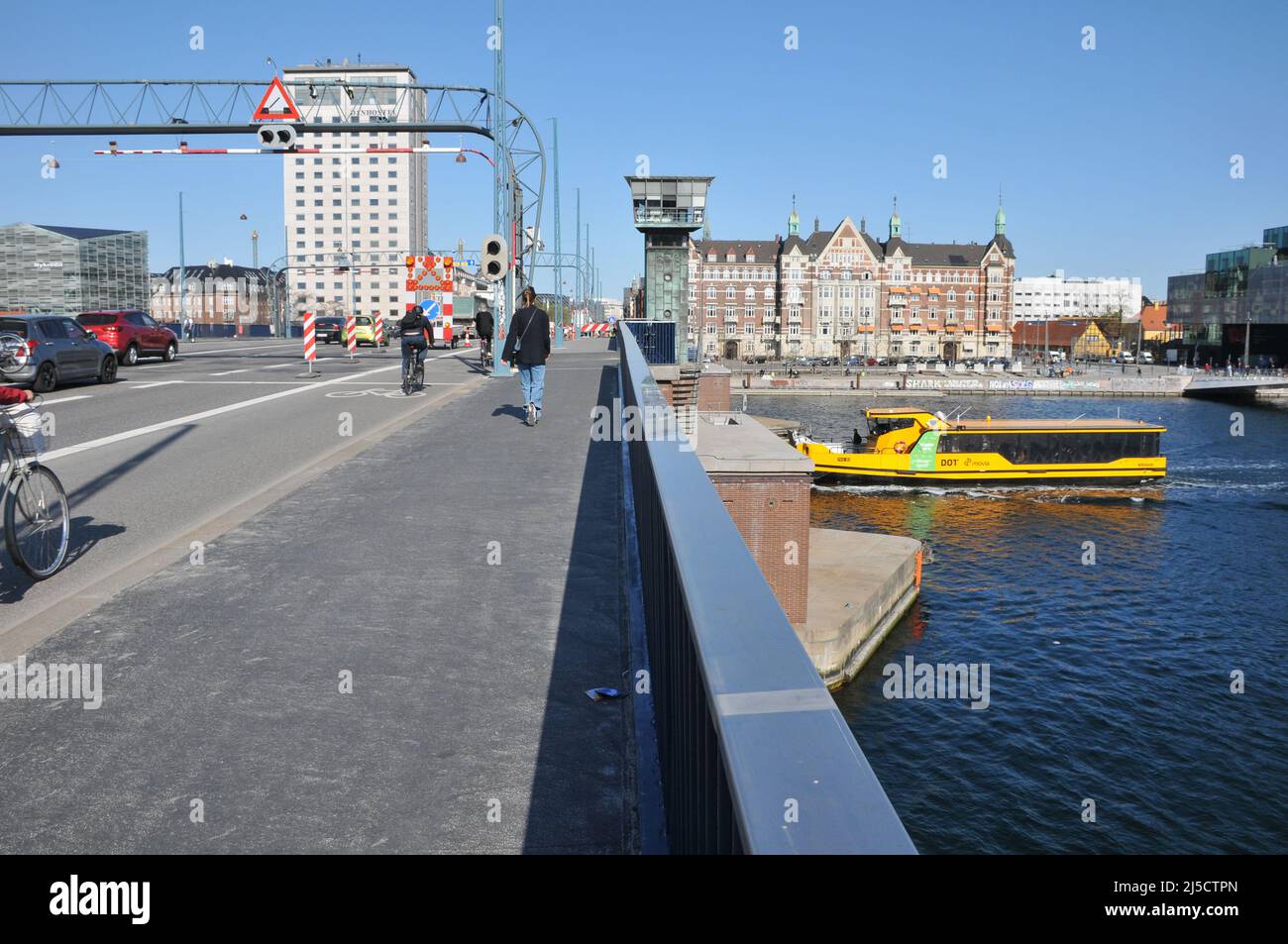 Copenhagen/Denmark/22 April 2022/.Public bus transport system ...