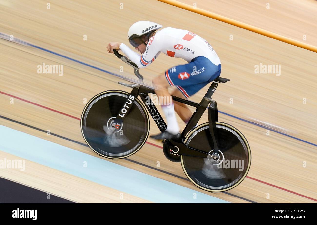 Great Britain's Charlie Tanfield in the Men's Individual Pursuit ...