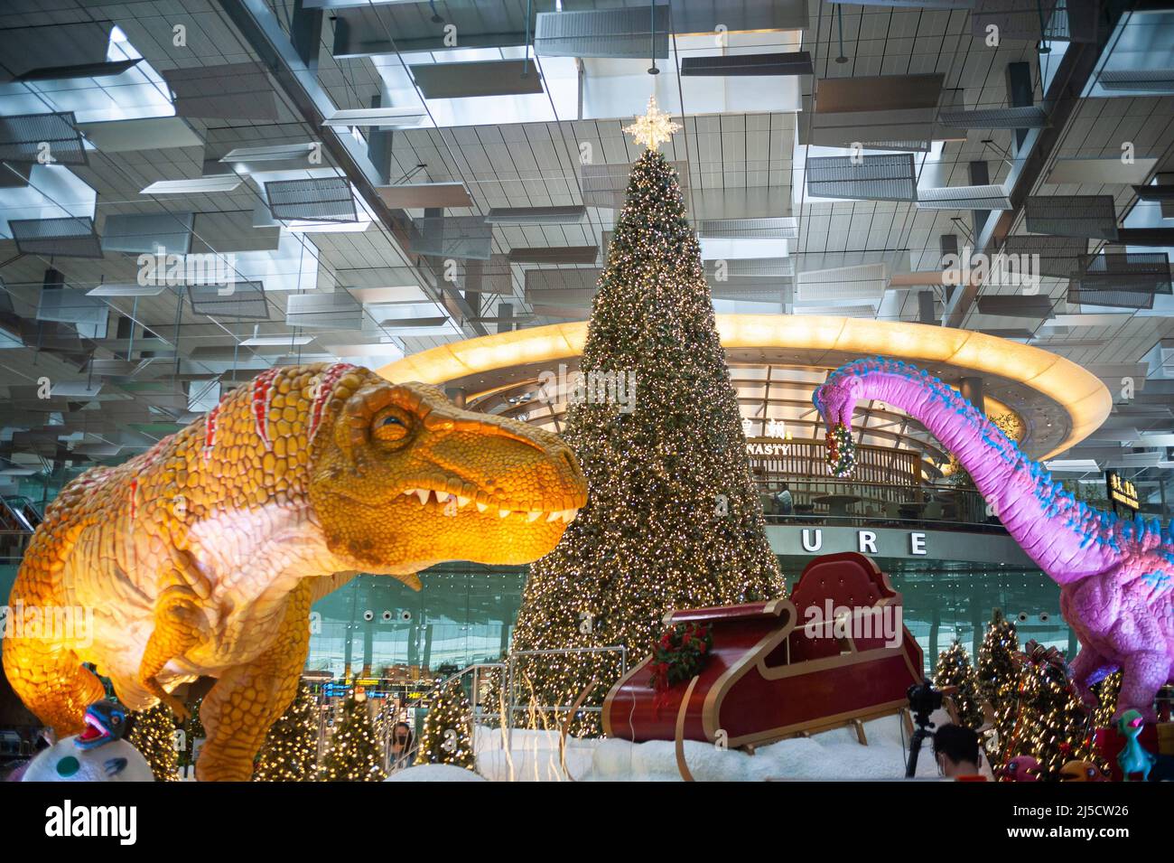Dec. 08, 2020, Singapore, Republic of Singapore, Asia - Dinosaurs, a ...