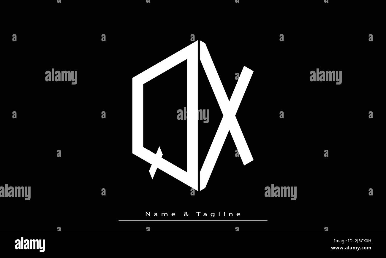 Alphabet letters Initials Monogram logo QX , XQ Stock Vector Image ...
