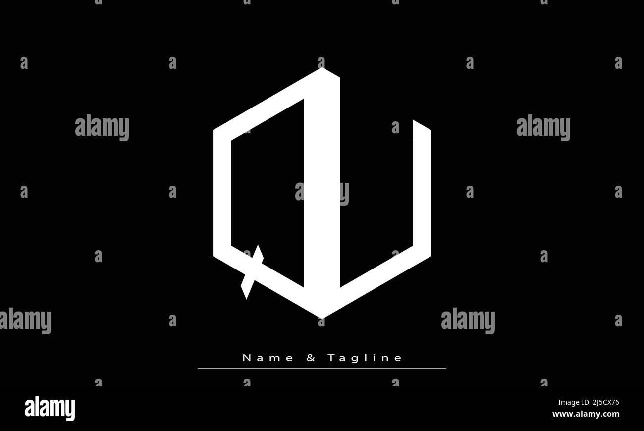 Alphabet letters Initials Monogram logo QU , UQ Stock Vector Image ...