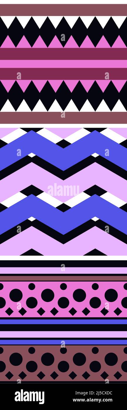 Abstract seamless geometric ethnic pattern for packaging and gifts and ...