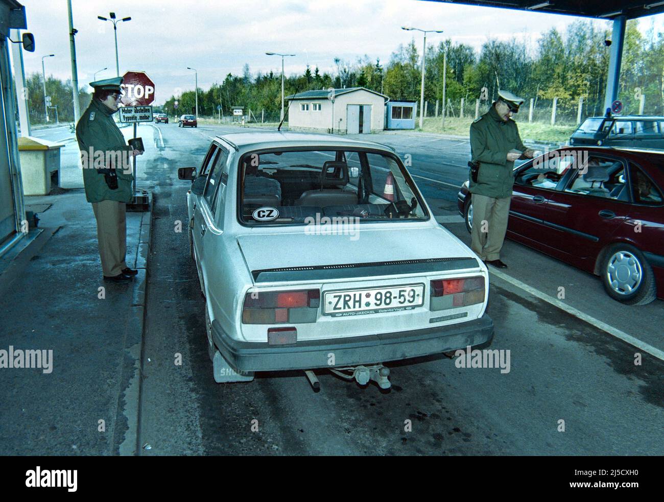 22.10.1998, border crossing Saxony / Czechoslovakia - Federal border ... 22.10.1998, border crossing Saxony / Czechoslovakia - Federal border ...