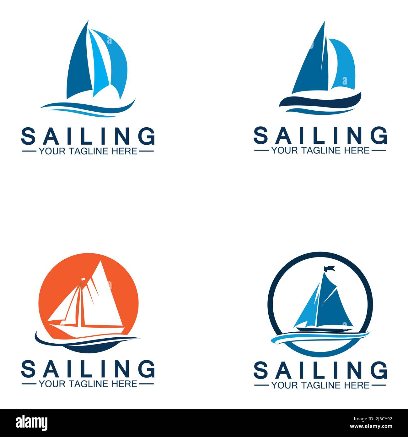 Sailing boat logo Template vector Stock Vector Image & Art - Alamy