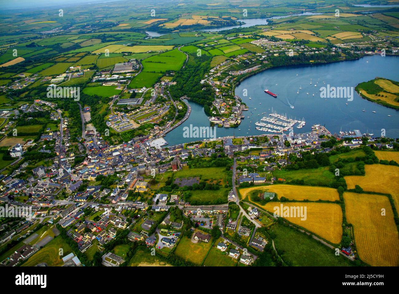 Aerial of Kinsale, County Cork, Ireland Stock Photo - Alamy
