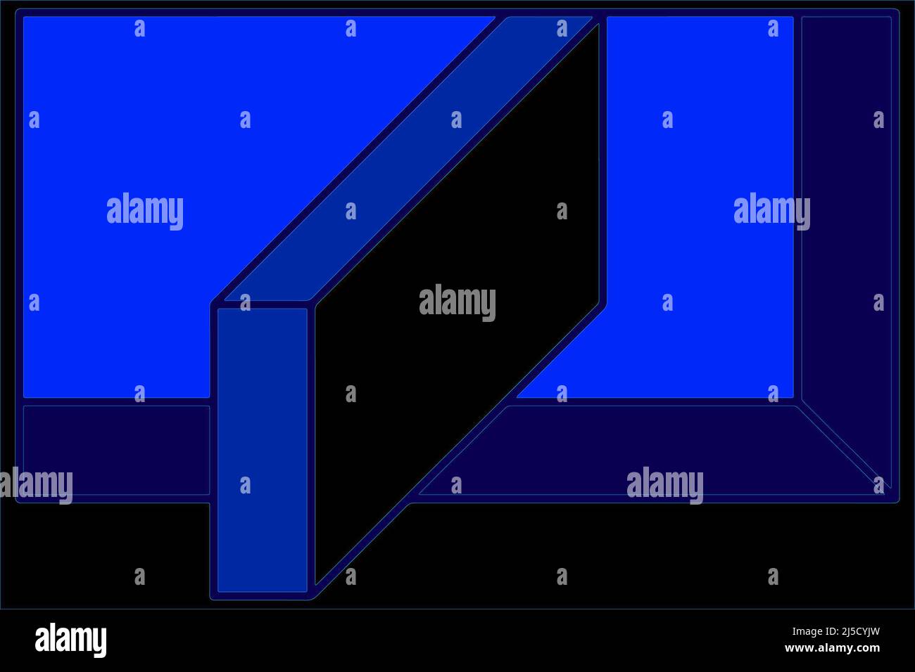 Vector image of a geometric abstract optical shape of a rectangular ...