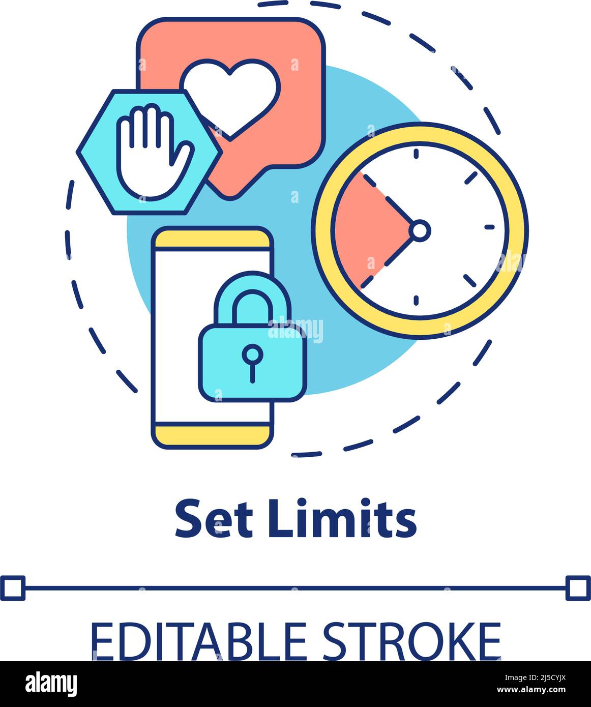 Set limits concept icon Stock Vector Image & Art - Alamy