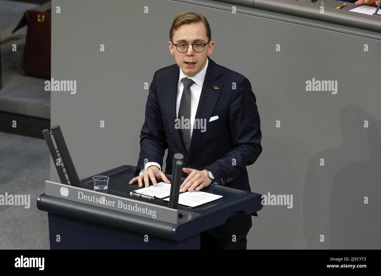 Berlin, DEU, 27.01.2021 - CDU Member of Parliament Philipp Amthor ...
