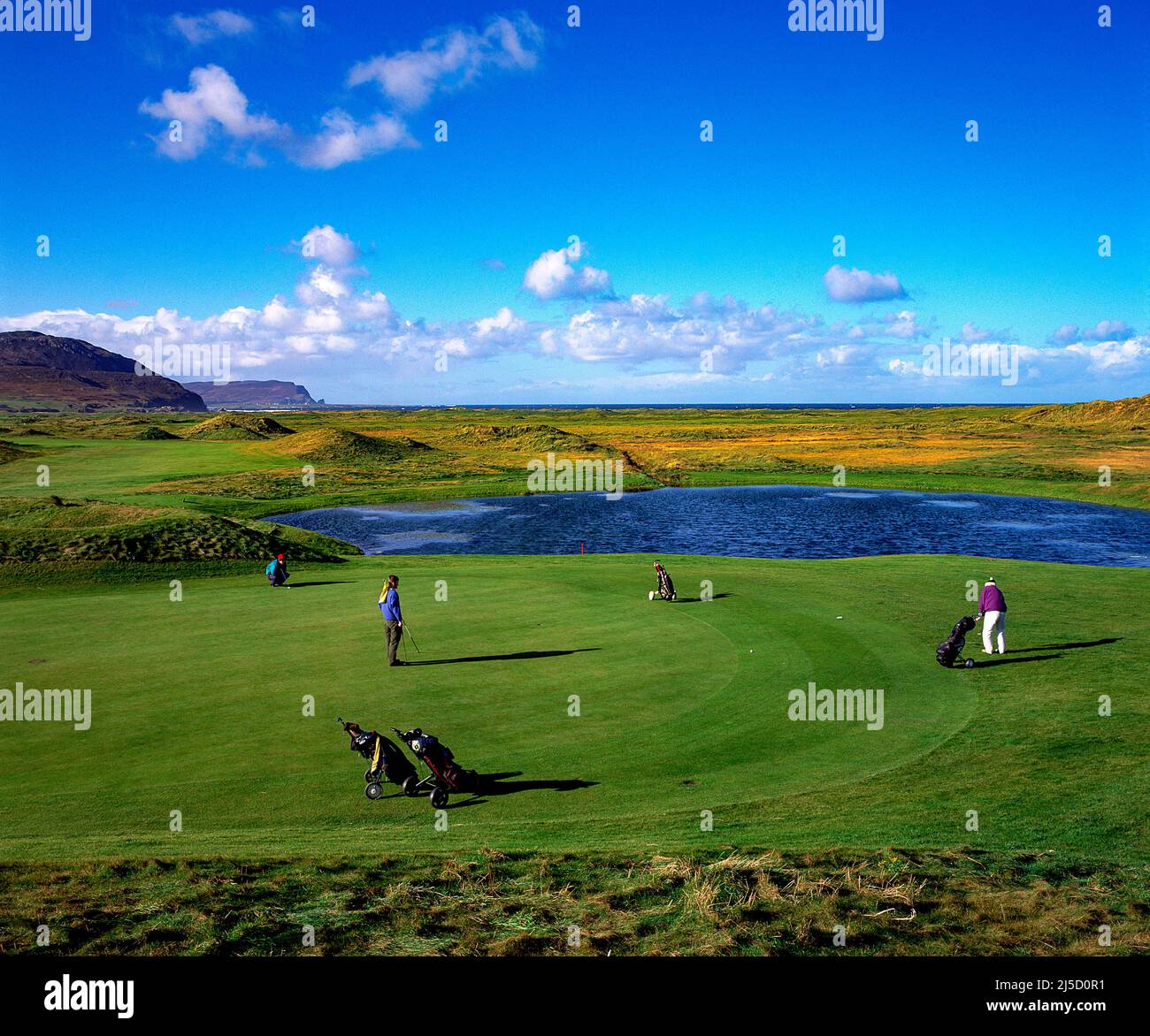 Ballyliffin Golf Club on the Inishowen Peninsula, County Donegal ...