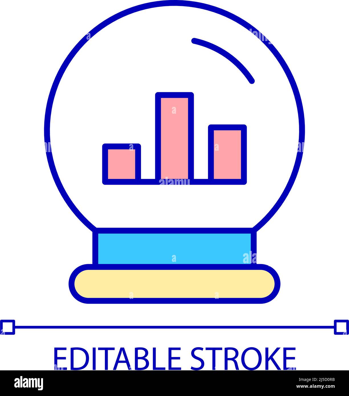 Predicting data analytics RGB color icon Stock Vector Image & Art - Alamy