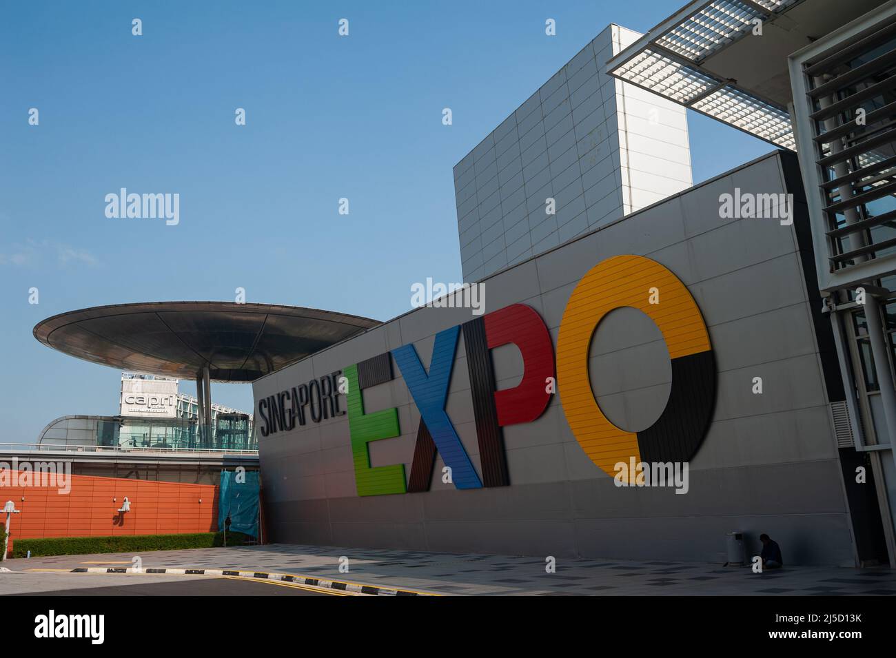 04/18/2021, Singapore, Republic of Singapore, Asia - Exterior view of ...