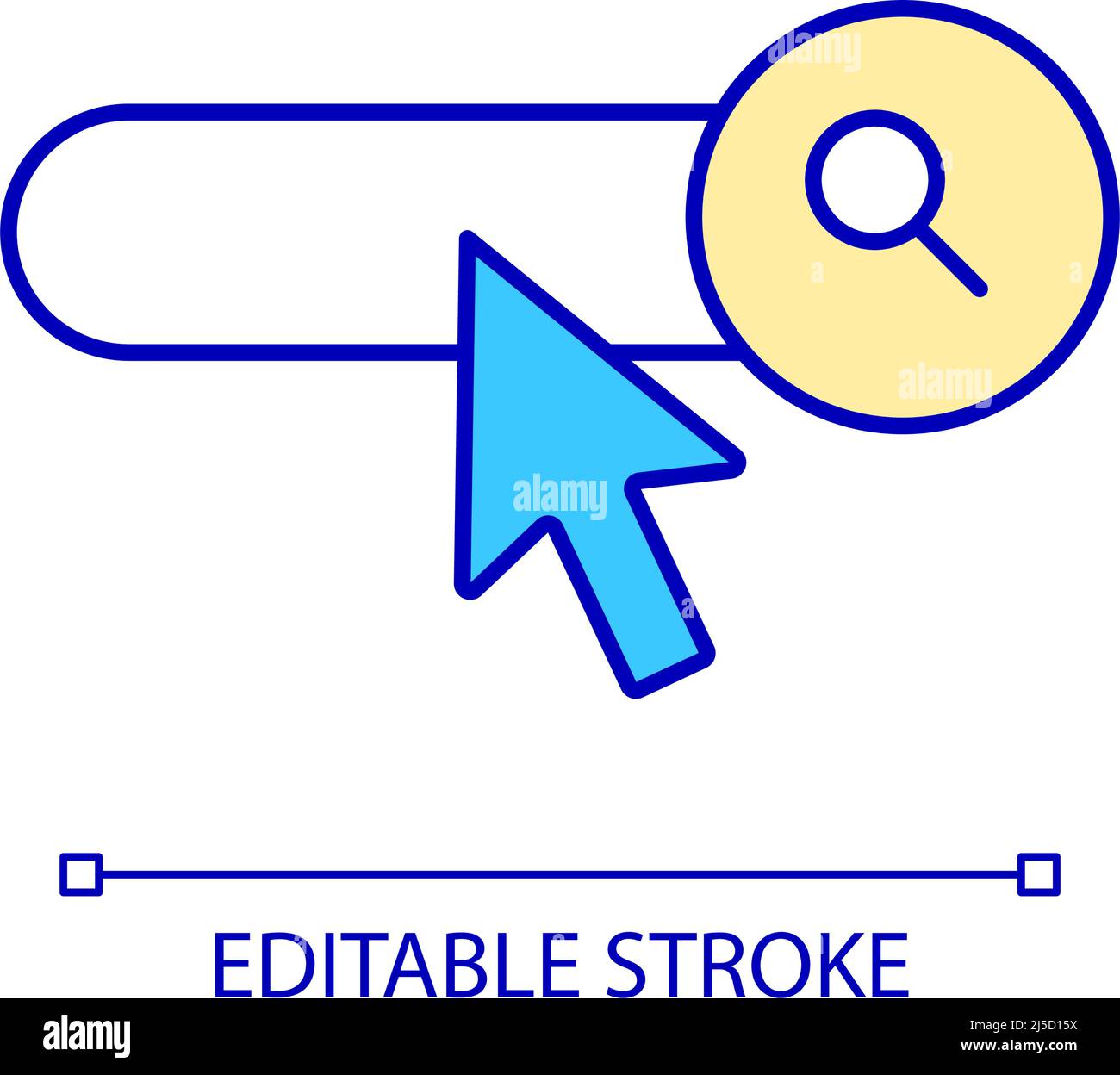 Searching for information on internet RGB color icon Stock Vector Image ...