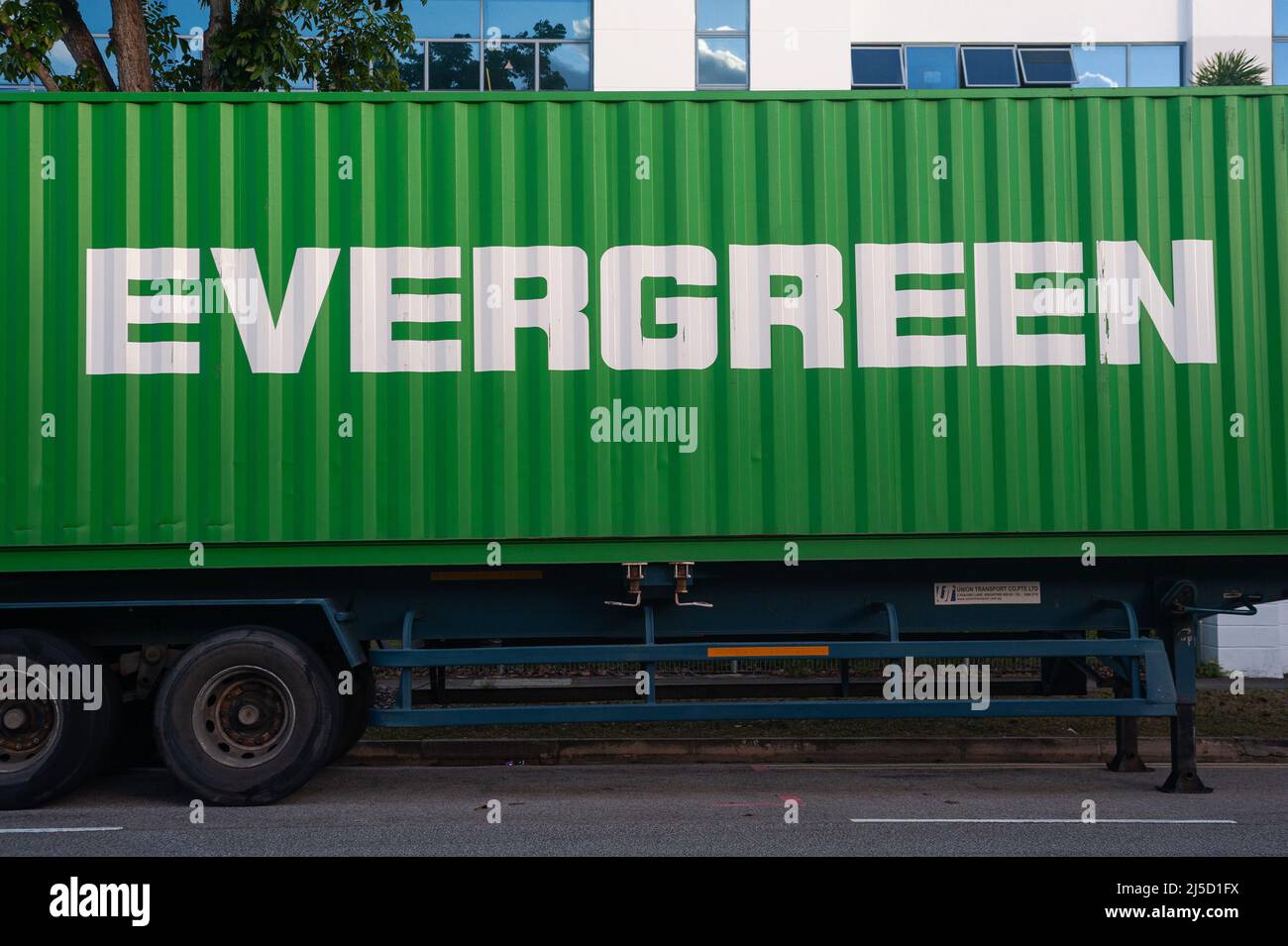 Mar. 26, 2021, Singapore, Republic of Singapore, Asia - A sea freight ...