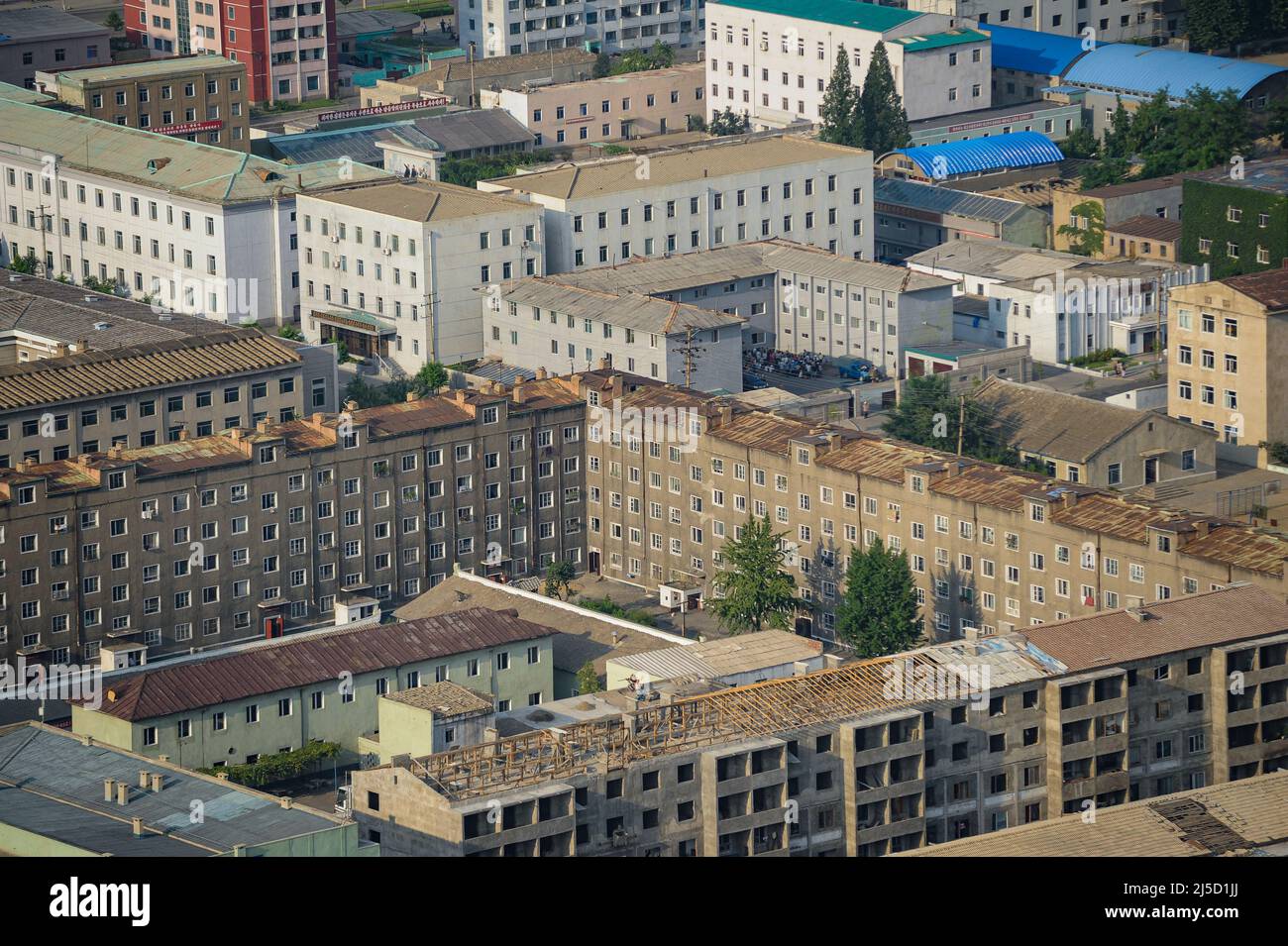 08.08.2012, Pjoengjang, North Korea, Asia - View from the observation ...