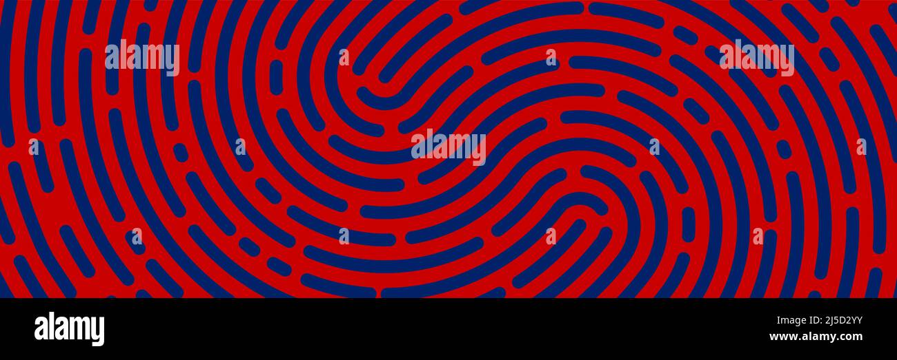 Fingerprint background, print, identification banner. Vector ...