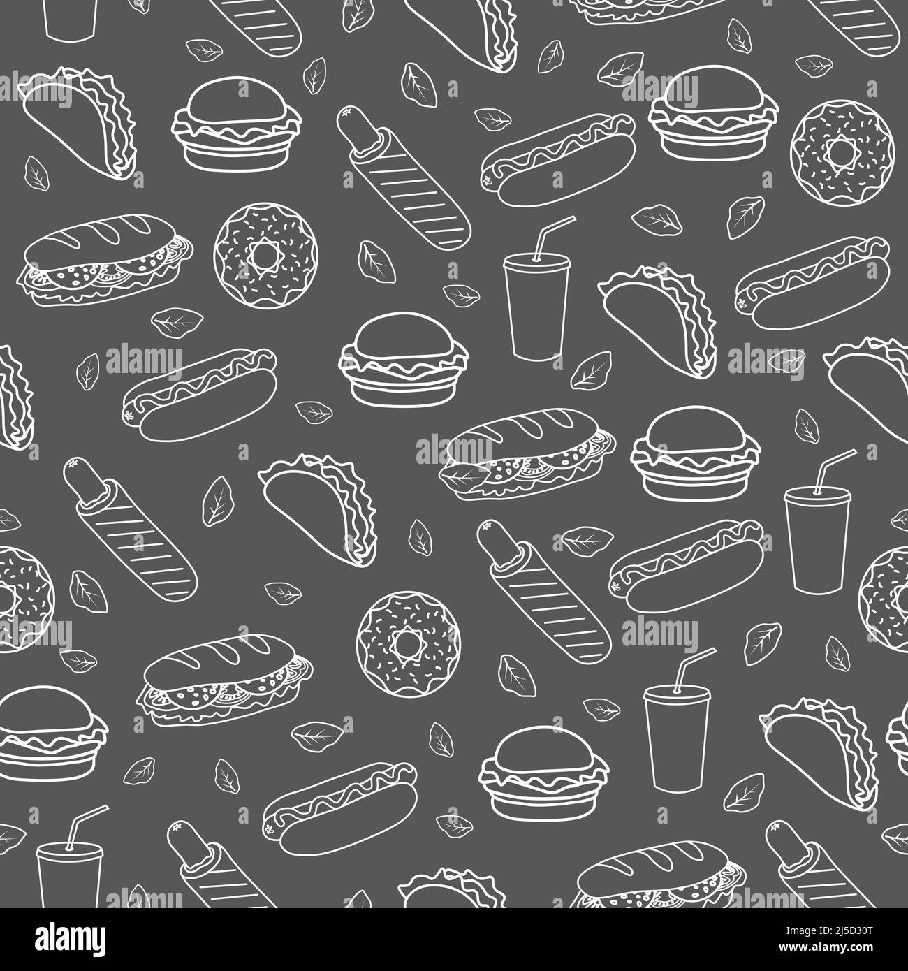 Burger fast food cafe Black and White Stock Photos & Images - Alamy