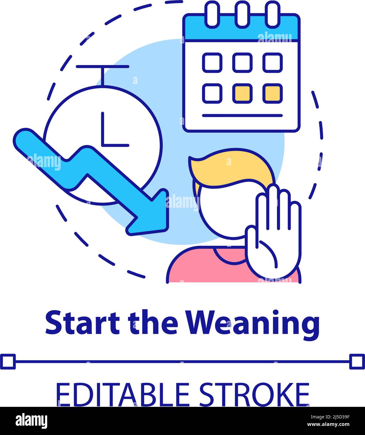 Weaning Stock Vector Images - Alamy