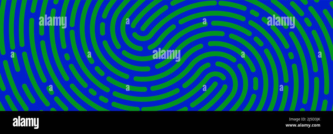 Fingerprint background, print, identification banner. Vector ...