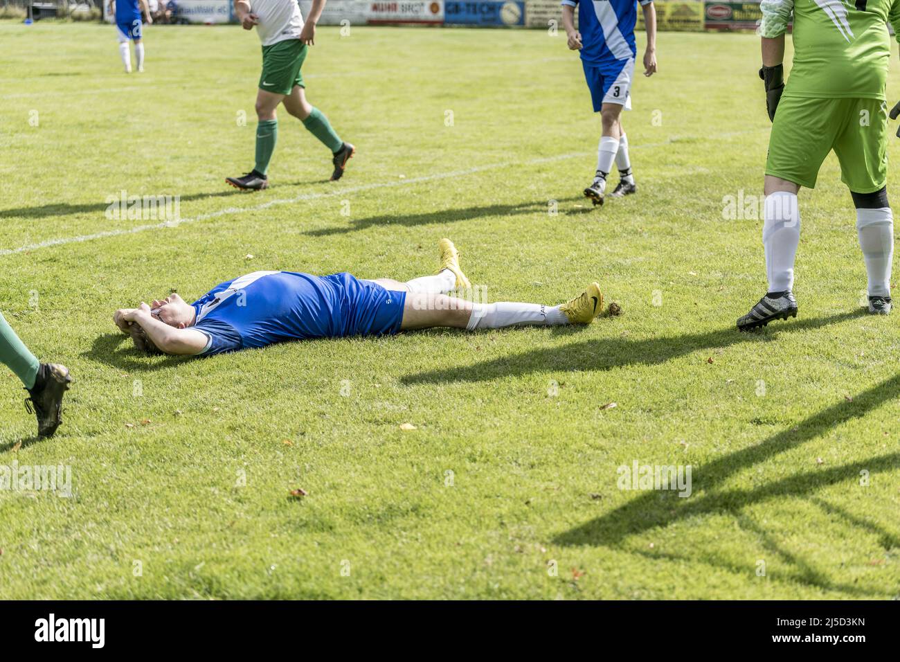 Exhausted Soccer Player