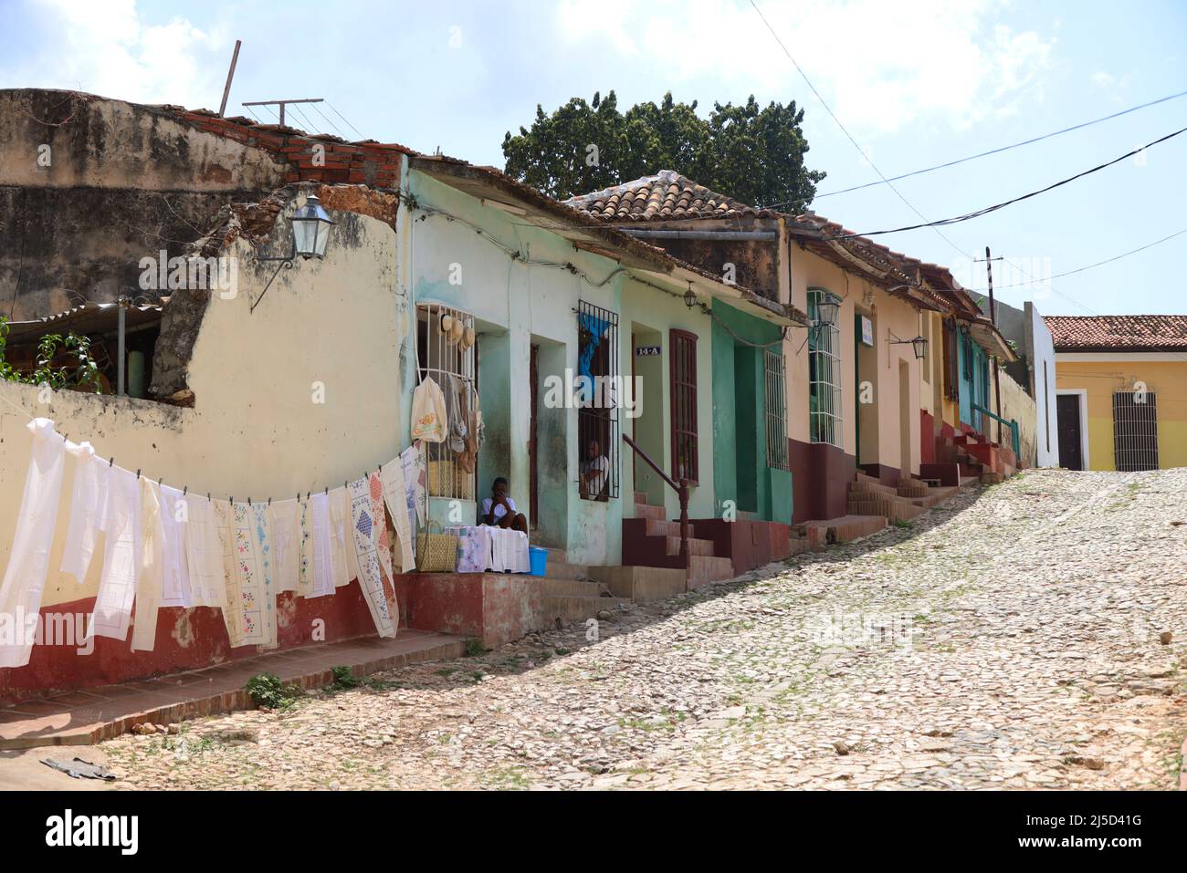 Colonial houses in Trinidad, Cuba Stock Photo - Alamy