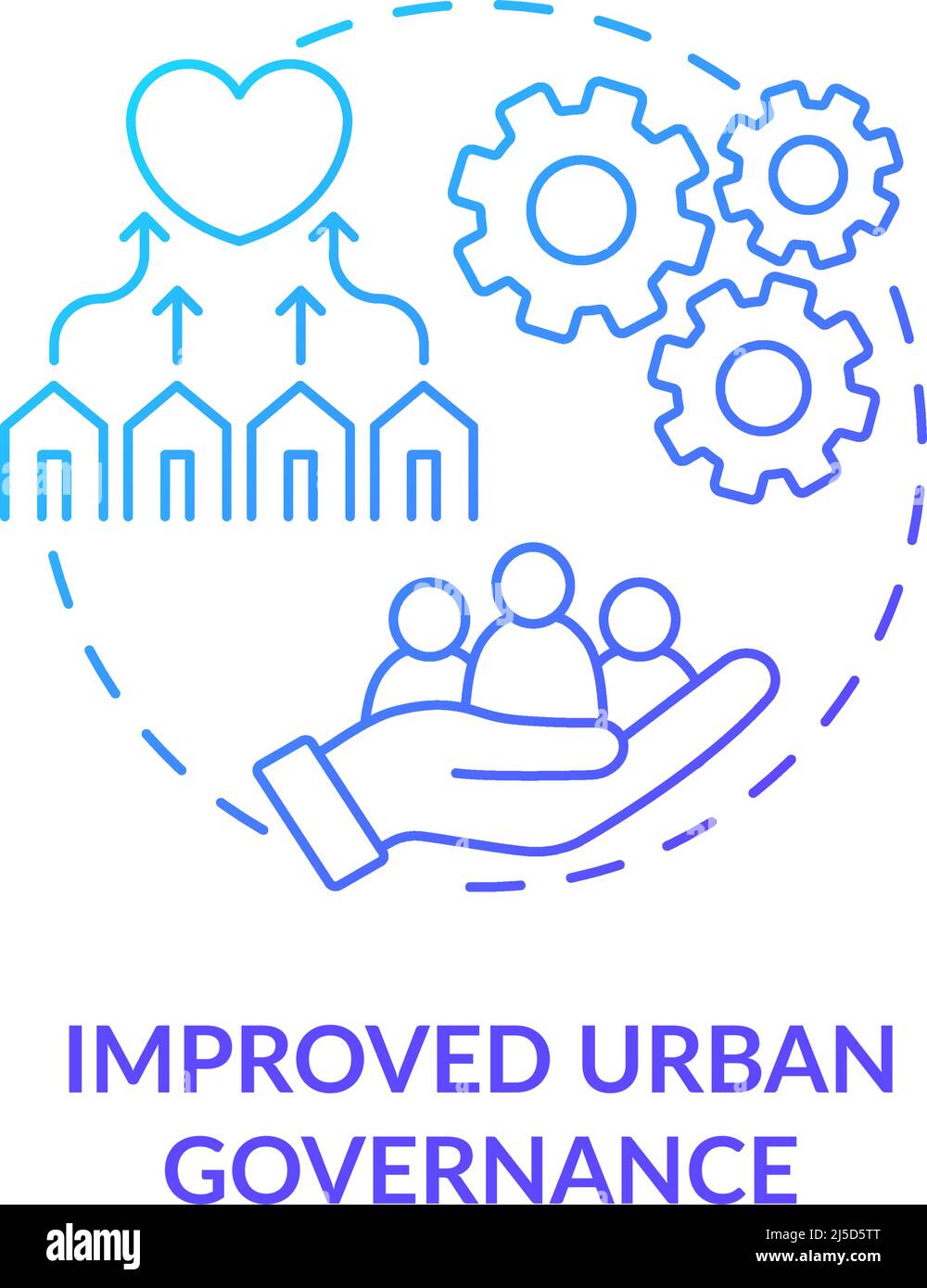 Improved urban governance blue gradient concept icon Stock Vector Image ... Improved urban governance blue gradient concept icon Stock Vector Image ...