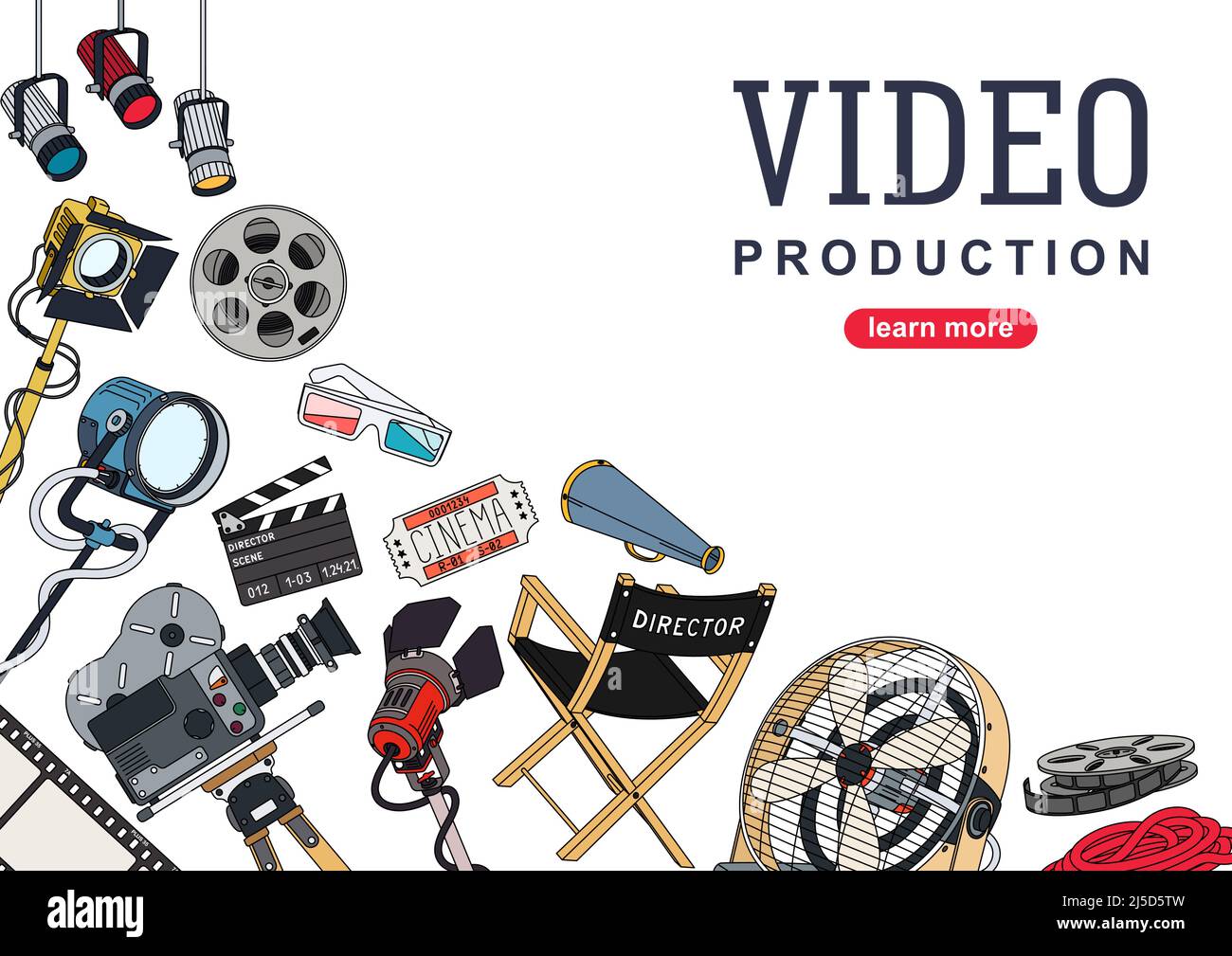 Filming a show Stock Vector Images - Alamy