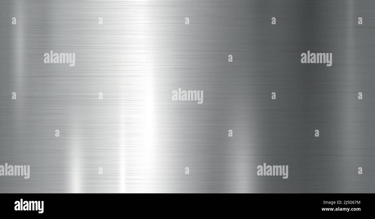 Panoramic background silver steel metal texture - Vector illustration ...