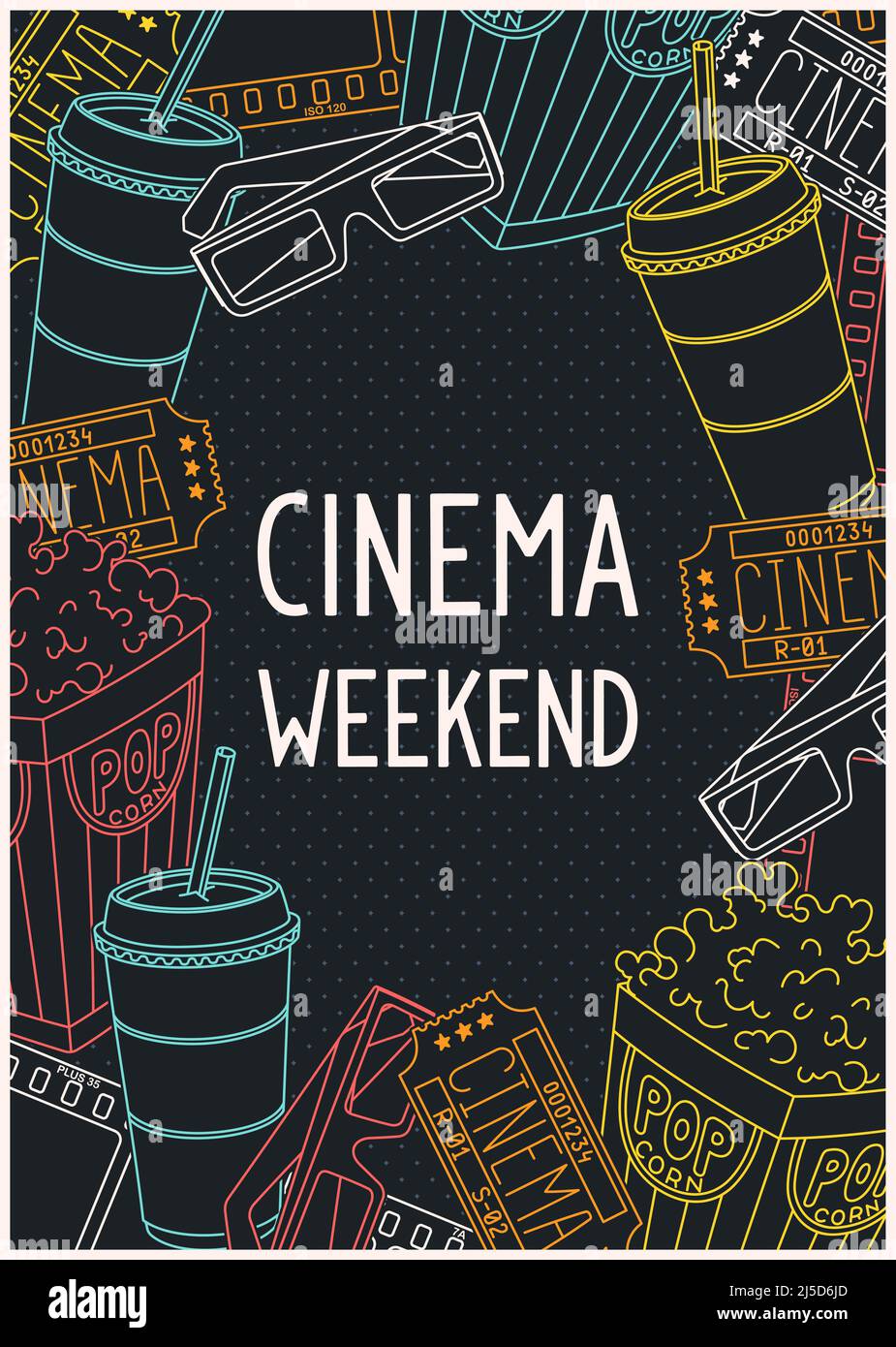 Cinema theater mockup Stock Vector Images - Alamy