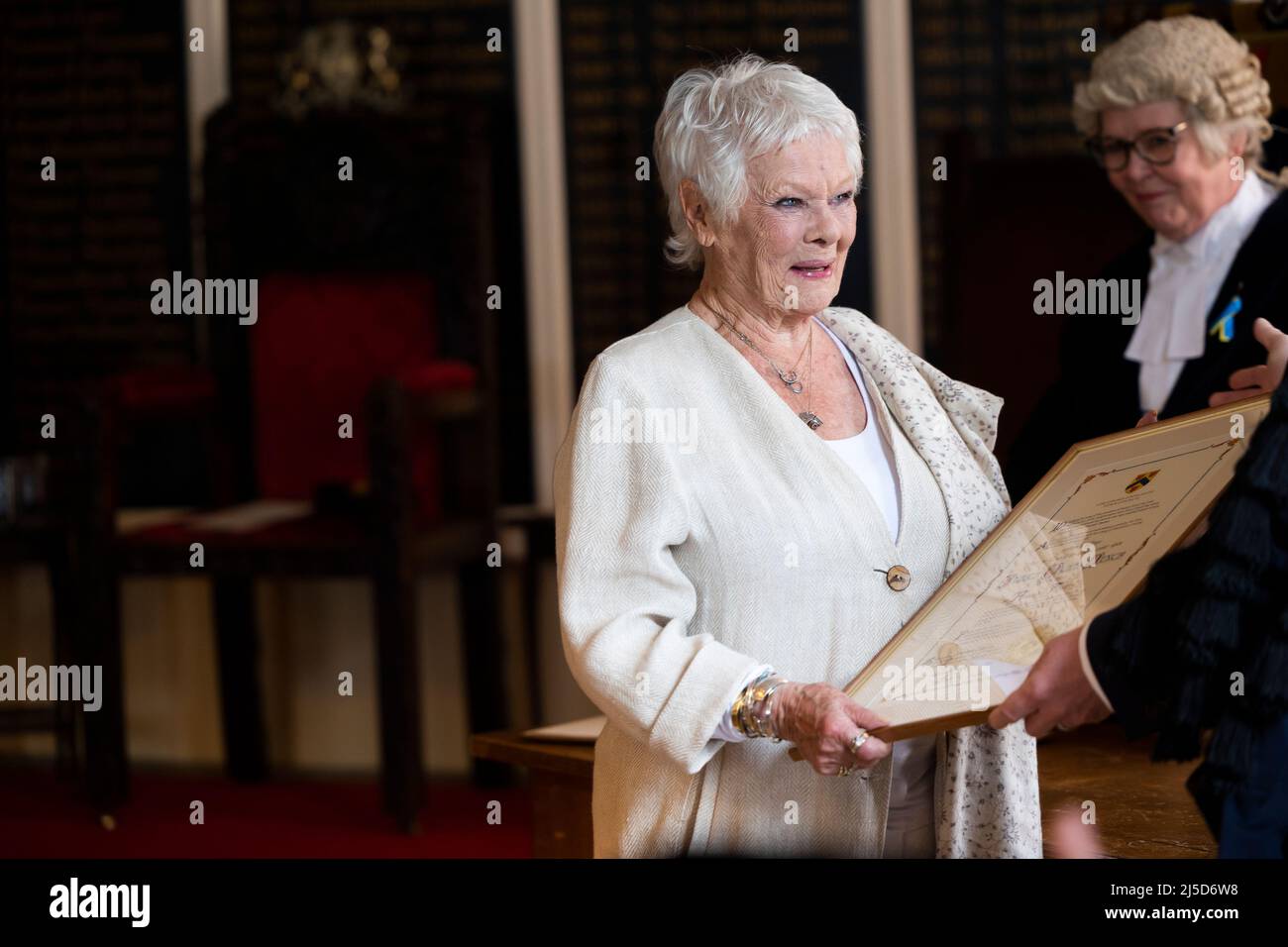 EDITORIAL USE ONLY Dame Judi Dench visits Stratford-upon-Avon, home of ...
