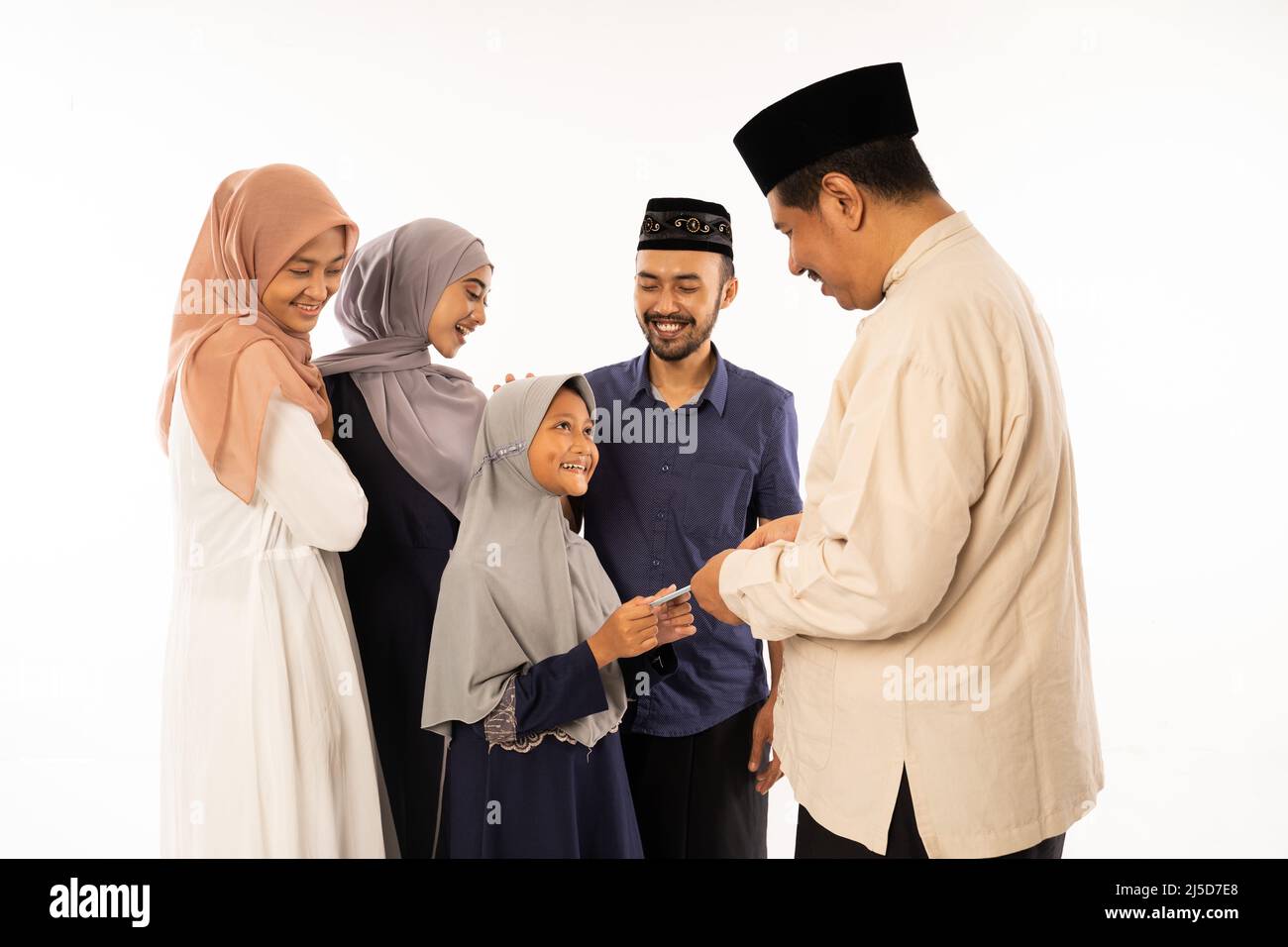 parent giving a suprise gift to their child Stock Photo - Alamy