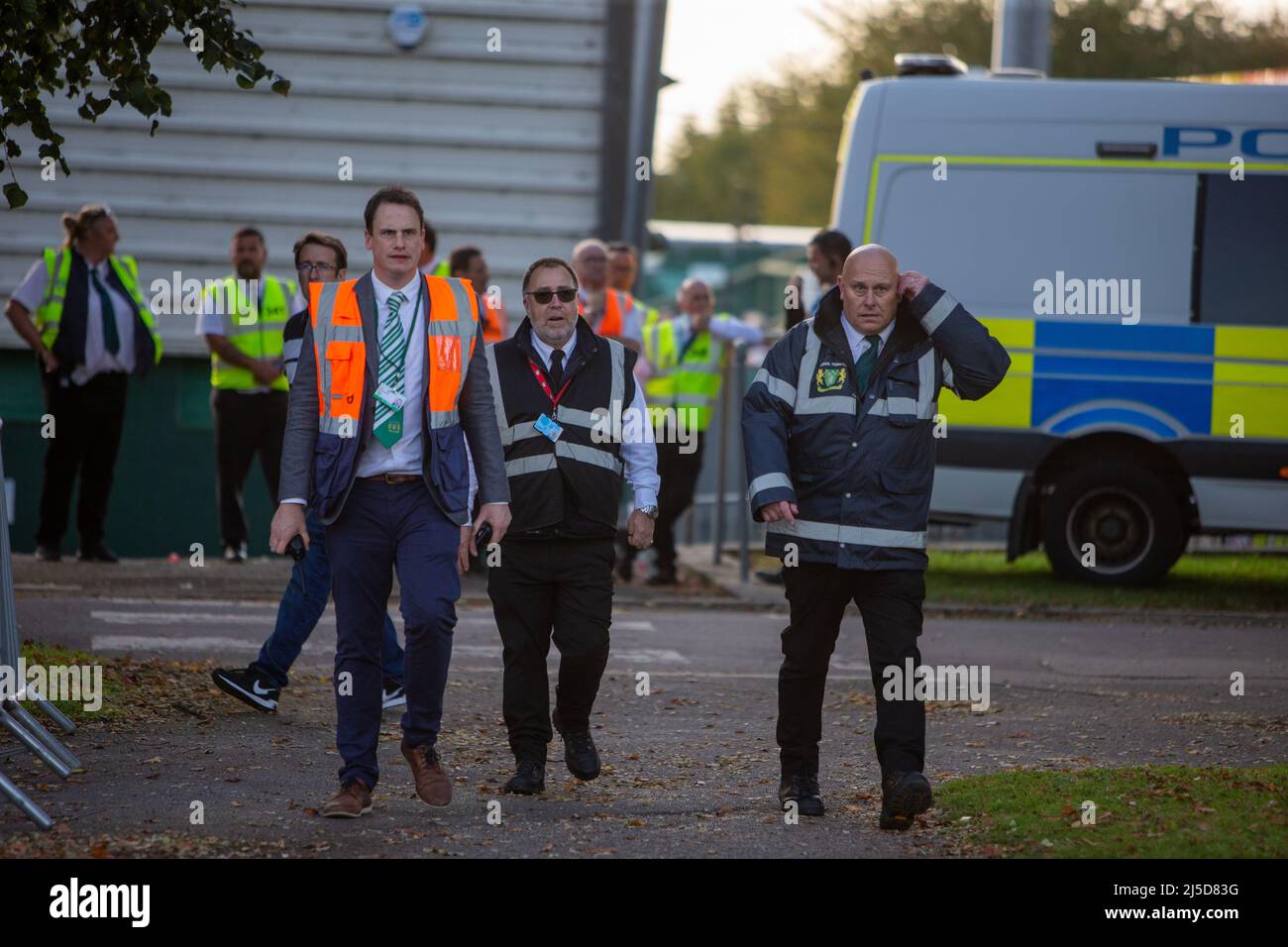 Policing after Football Match Stock Photo - Alamy