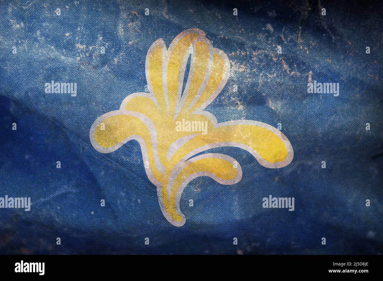 Top view of retro flag Belgium brussels, Belgium with grunge texture ...