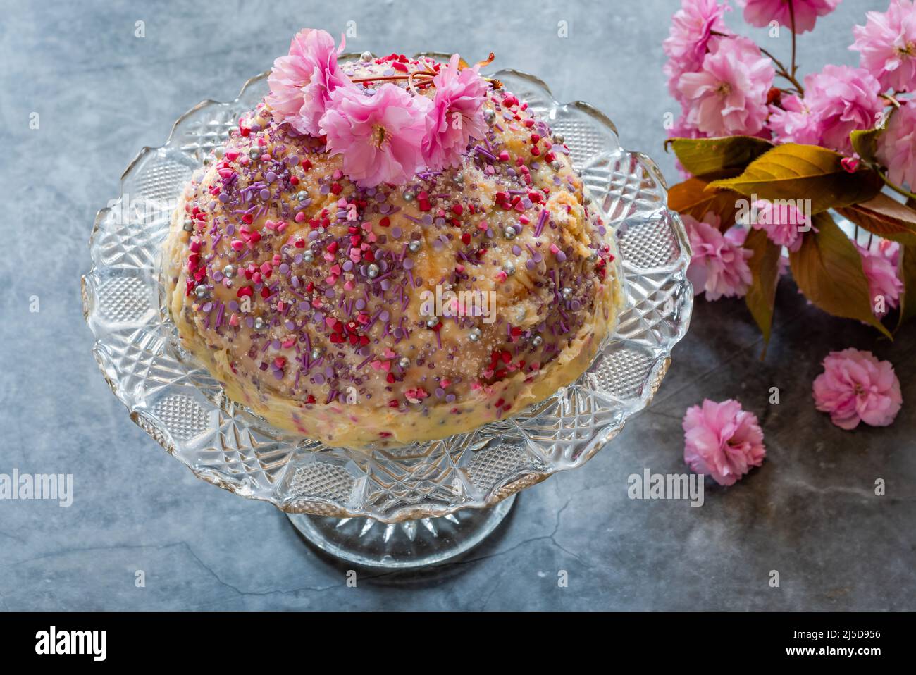 Dome cake - filled with fruity jelly, dark chocolate mousse and ...