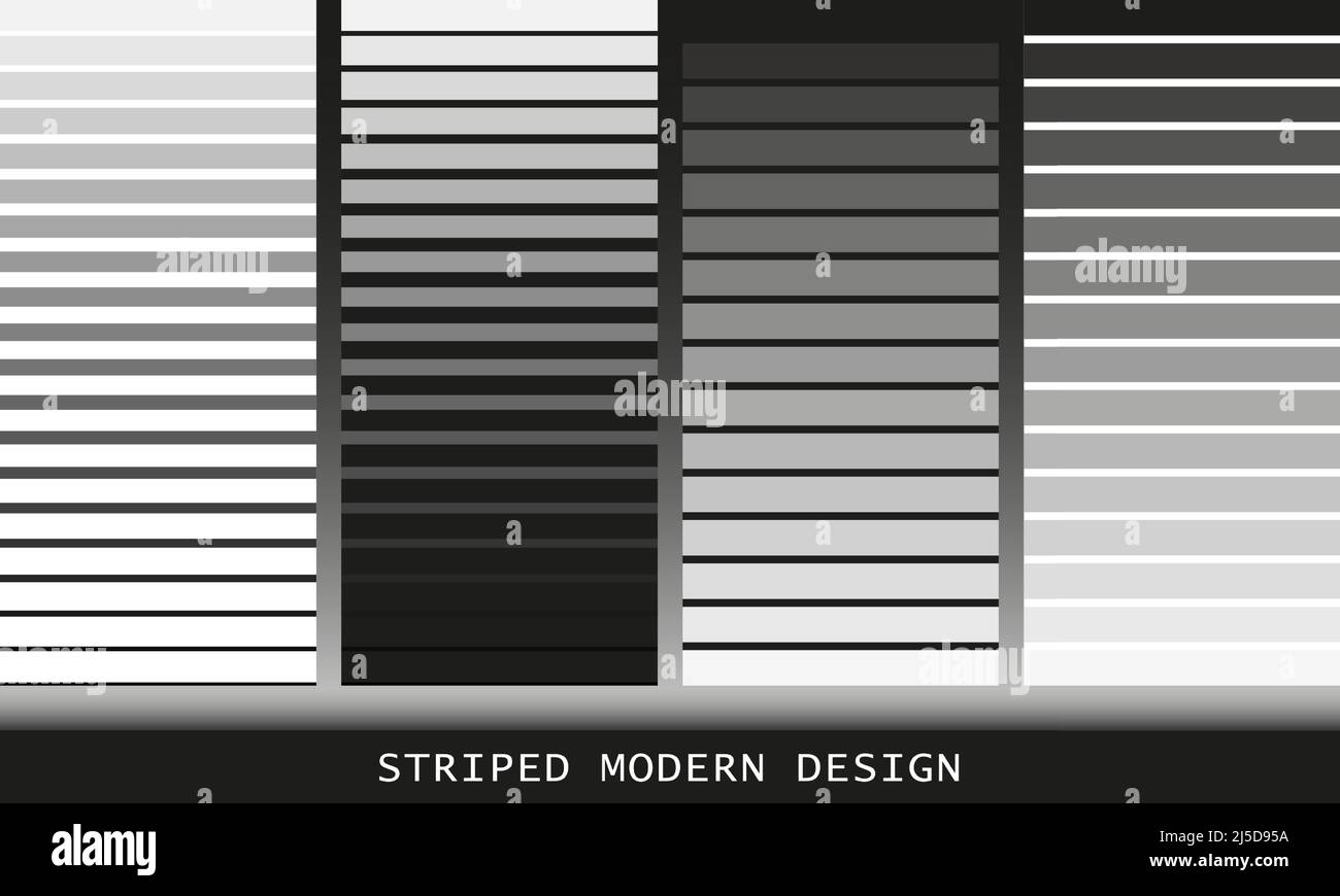 Set of seamless striped patterns, textures. Vector Stock Vector Image ...