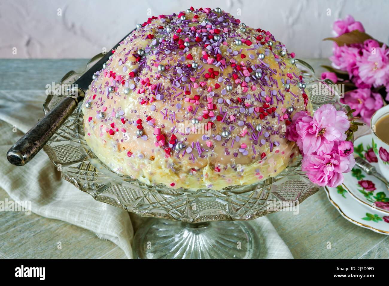 Dome cake - filled with fruity jelly, dark chocolate mousse and ...