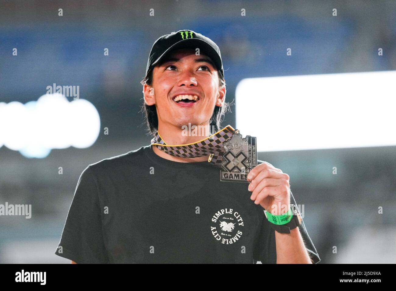 Chiba, Japan. 22nd Apr, 2022. Silver medalist Shibata Moto of Japan ...