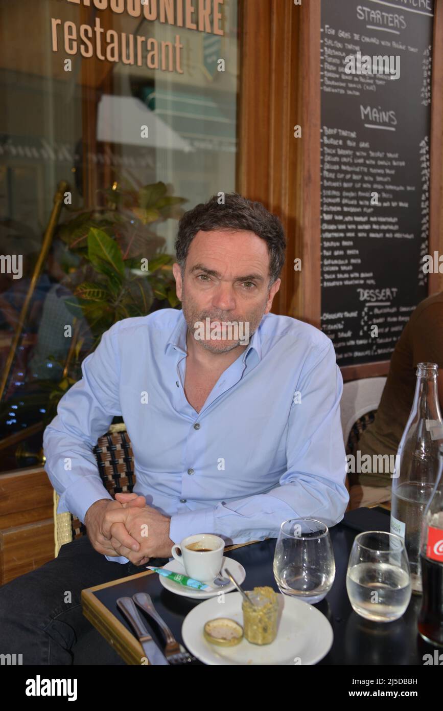Yann Moix at a cafe terrace in Cannes Arriving on the red carpet for ...