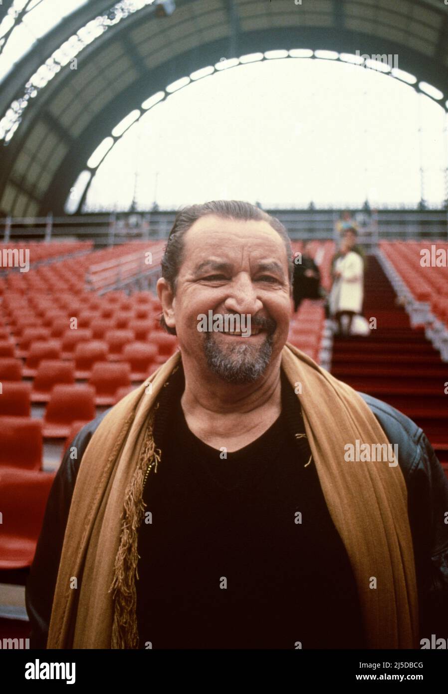 French choreographer Maurice Béjart at the Grand Palais in Paris during ...