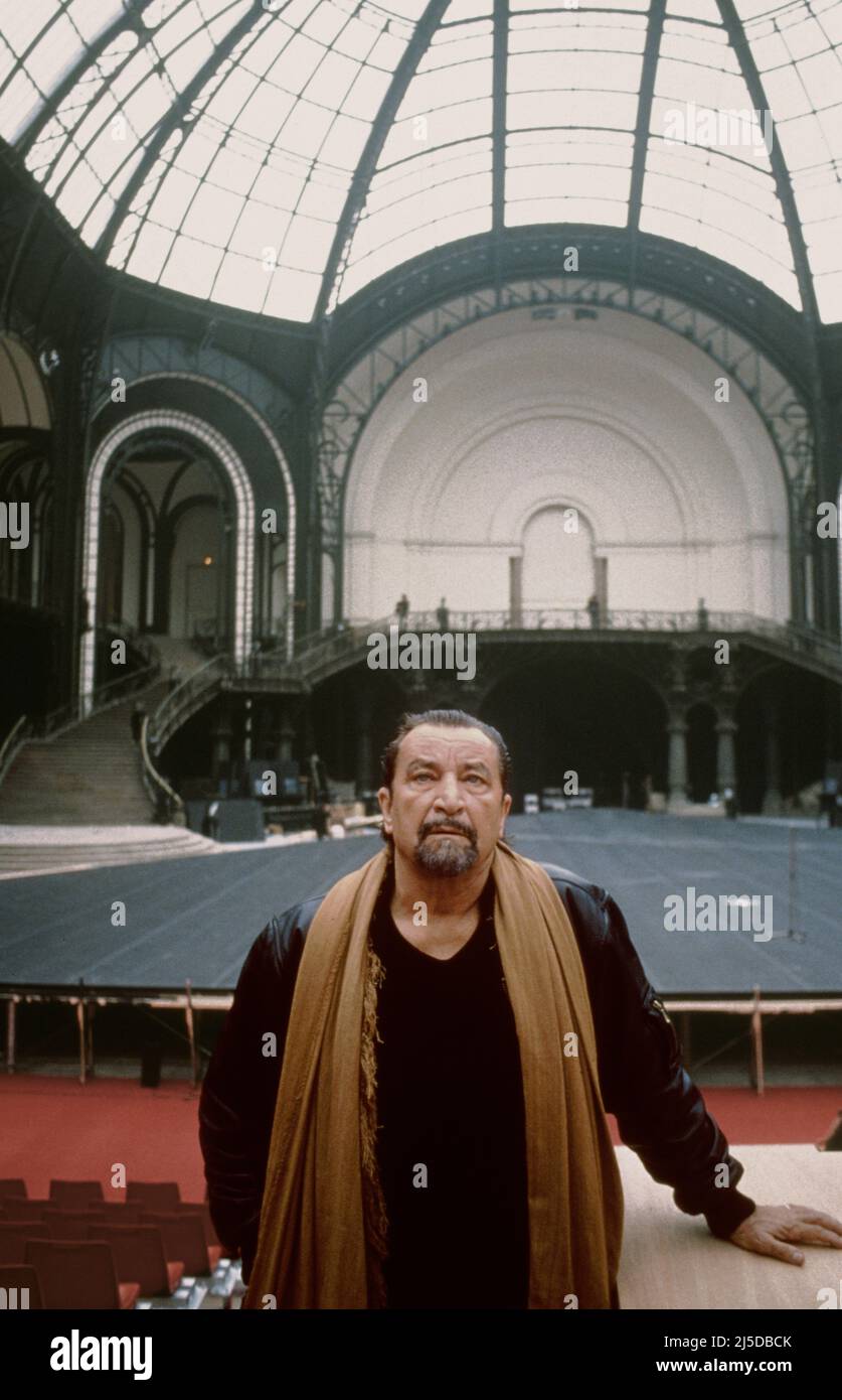 French choreographer Maurice Béjart at the Grand Palais in Paris during ...