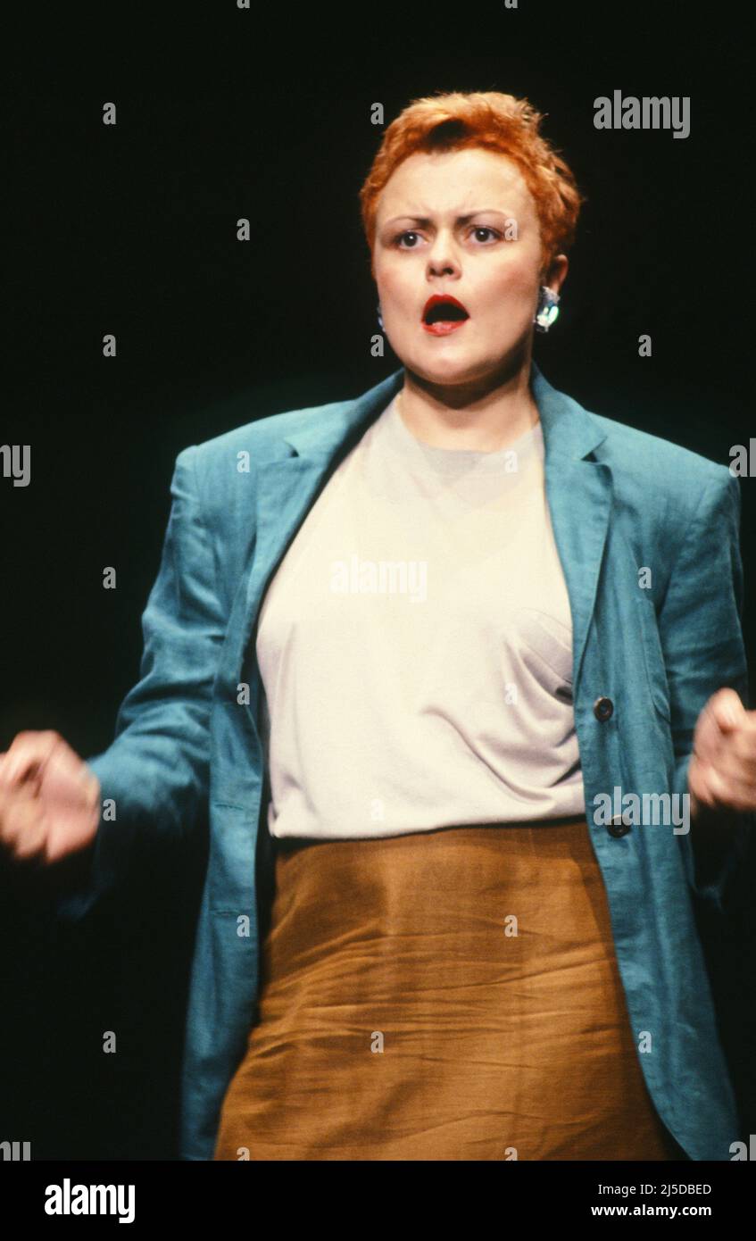 French comedian Muriel Robin on stage at the Théâtre du Splendid in ...