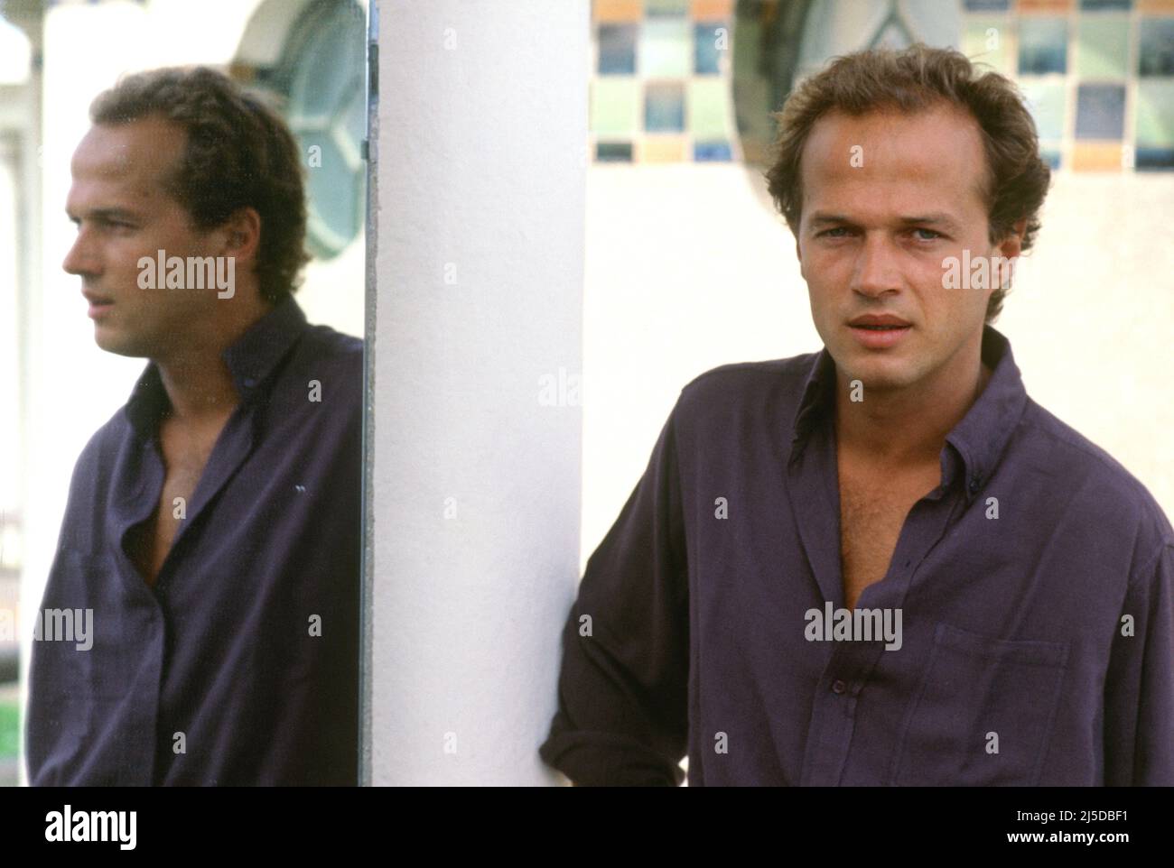 The French actor Laurent Malet. Portrait taken at the Deauville ...