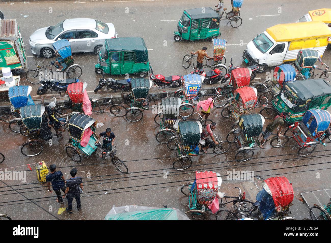 Dhaka, Bangladesh - April 22, 2022: Hail with heavy storm at a speed of ...